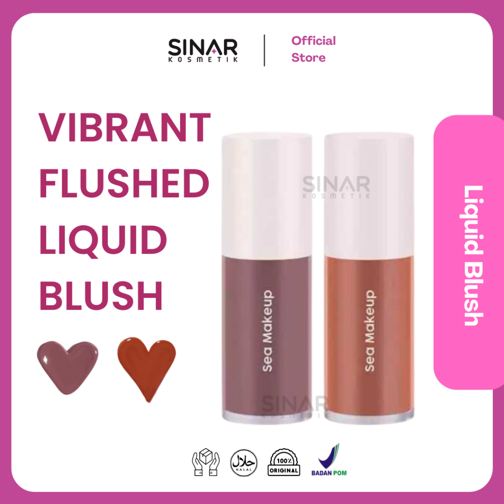 Jual Sea Makeup Vibrant Flushed Liquid Blush On Cair | Sea Make Up ...