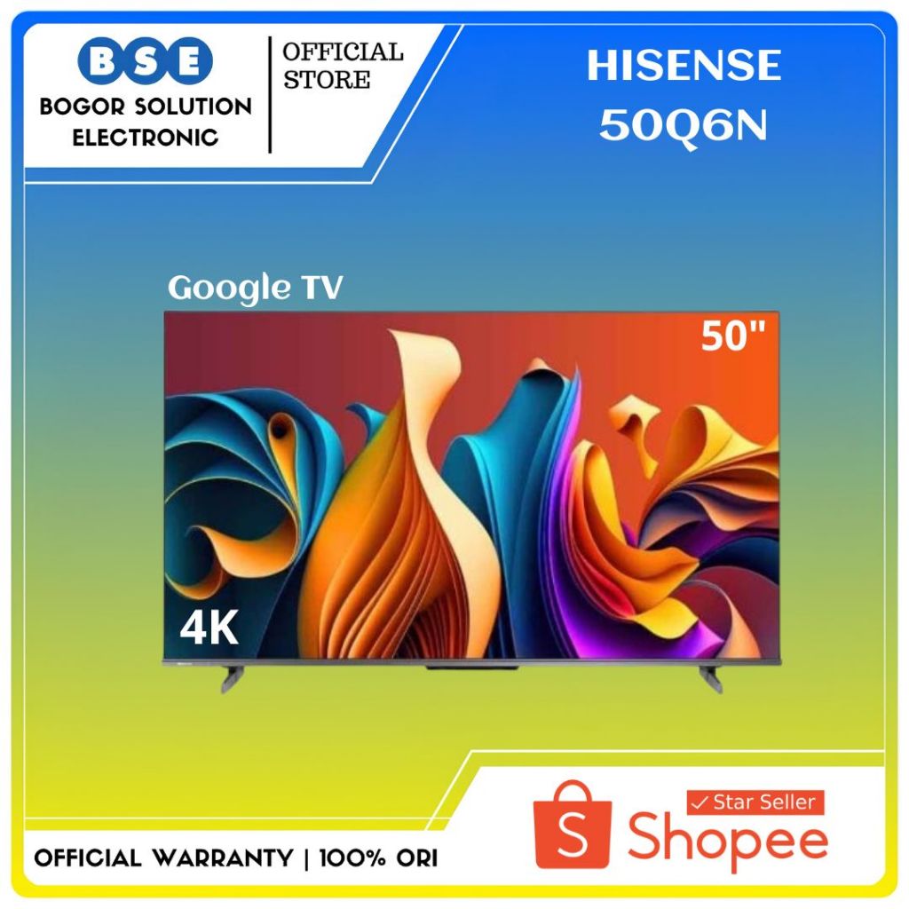 Jual QLED TV Hisense 50 Inch 50Q6N Google TV 50 Inci Hisense 4K UHD ...
