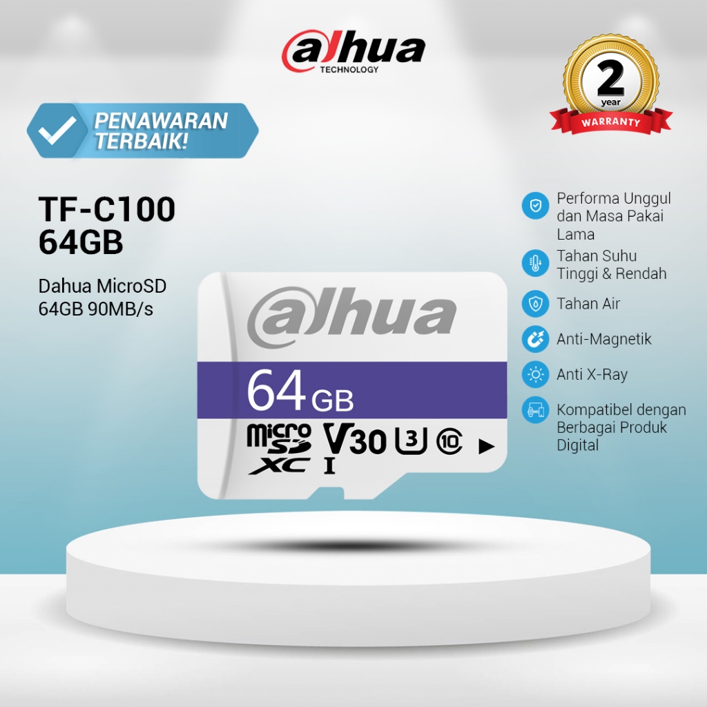 Jual Dahua - Kartu Memori Micro SD Card Dahua 128GB/64GB/32GB 90MB/s DHI-TF-C100 - Penyimpanan ...