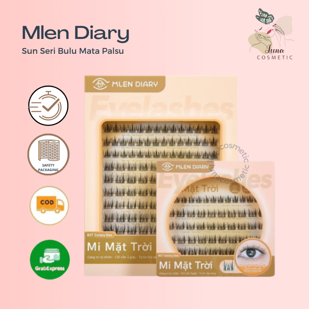 Jual MLEN DIARY Sun Seri Bulu Mata Palsu Individu yang Dapat Digunakan ...