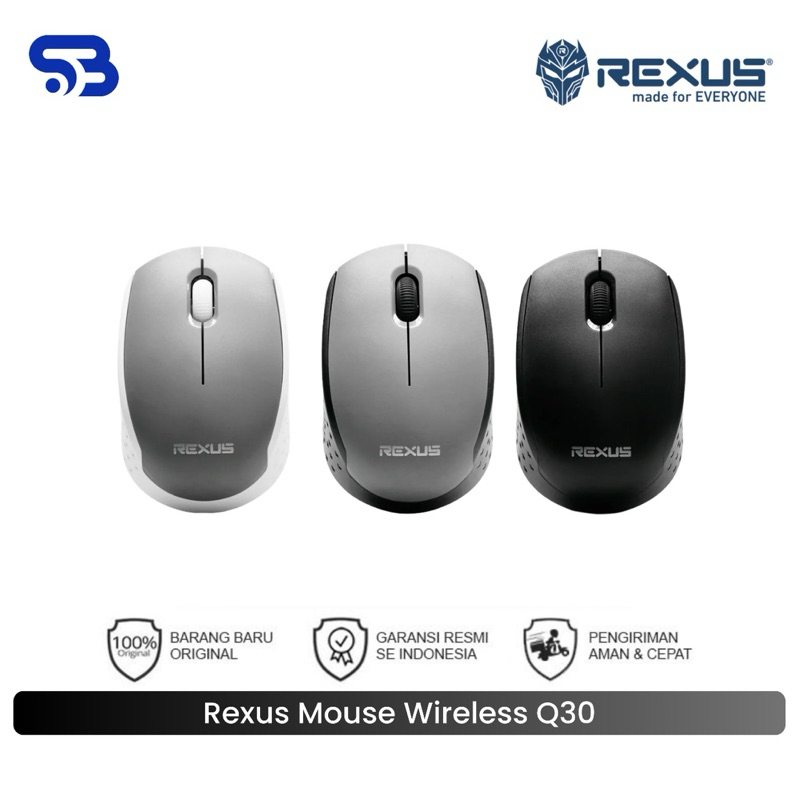 Jual Rexus Mouse Wireless Office Q30 Silent Click | Shopee Indonesia