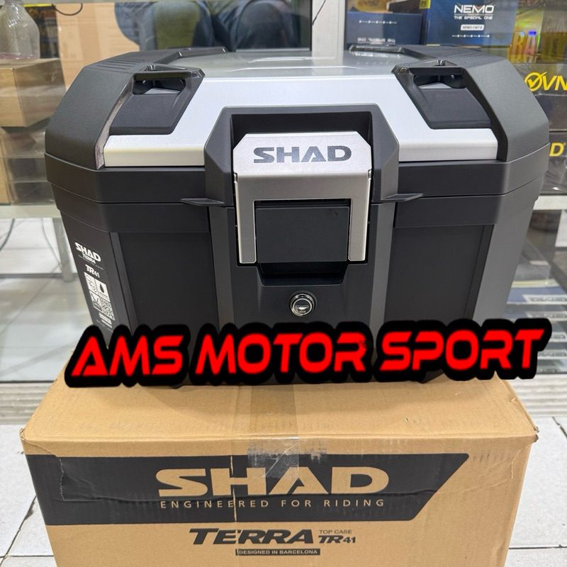 Jual BOX MOTOR SHAD TERRA TR41 NEW 2025 SILVER TOP COVER ALUMUNIUM PANNIER ORI SHAD | Shopee ...
