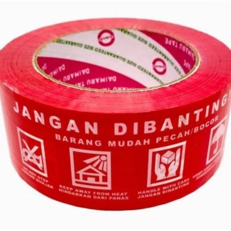 Jual Lakban JANGAN DIBANTING DAIMARU ORIGINAL,Panjang 100 meter lebar 2 in | Shopee Indonesia