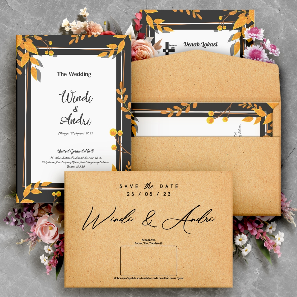 Jual Undangan + Amplop. Undangan Pernikahan Laminating / Laminasi ...
