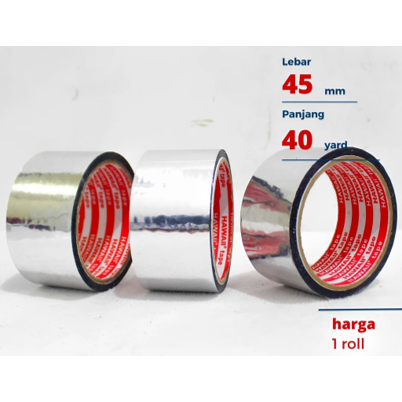 Jual LAKBAN ALUMINIUM FOIL METALIZING TAPE HAWAI 48MM X 30 METER ...
