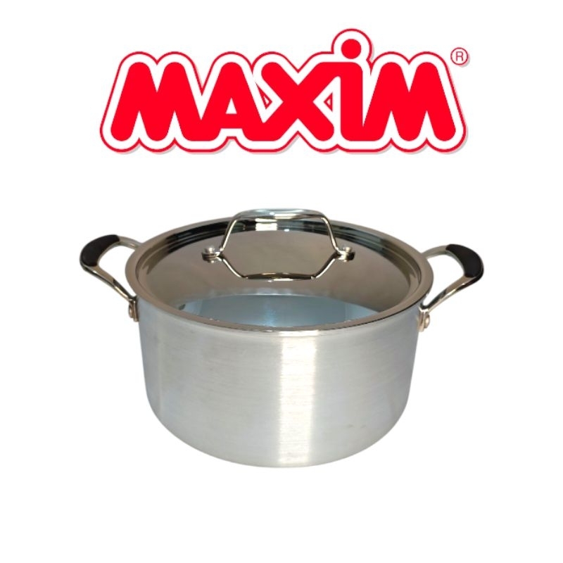 Jual Soup Pot Maxim Stainless Steel Clad Skillet 24cm Panci Clad ...