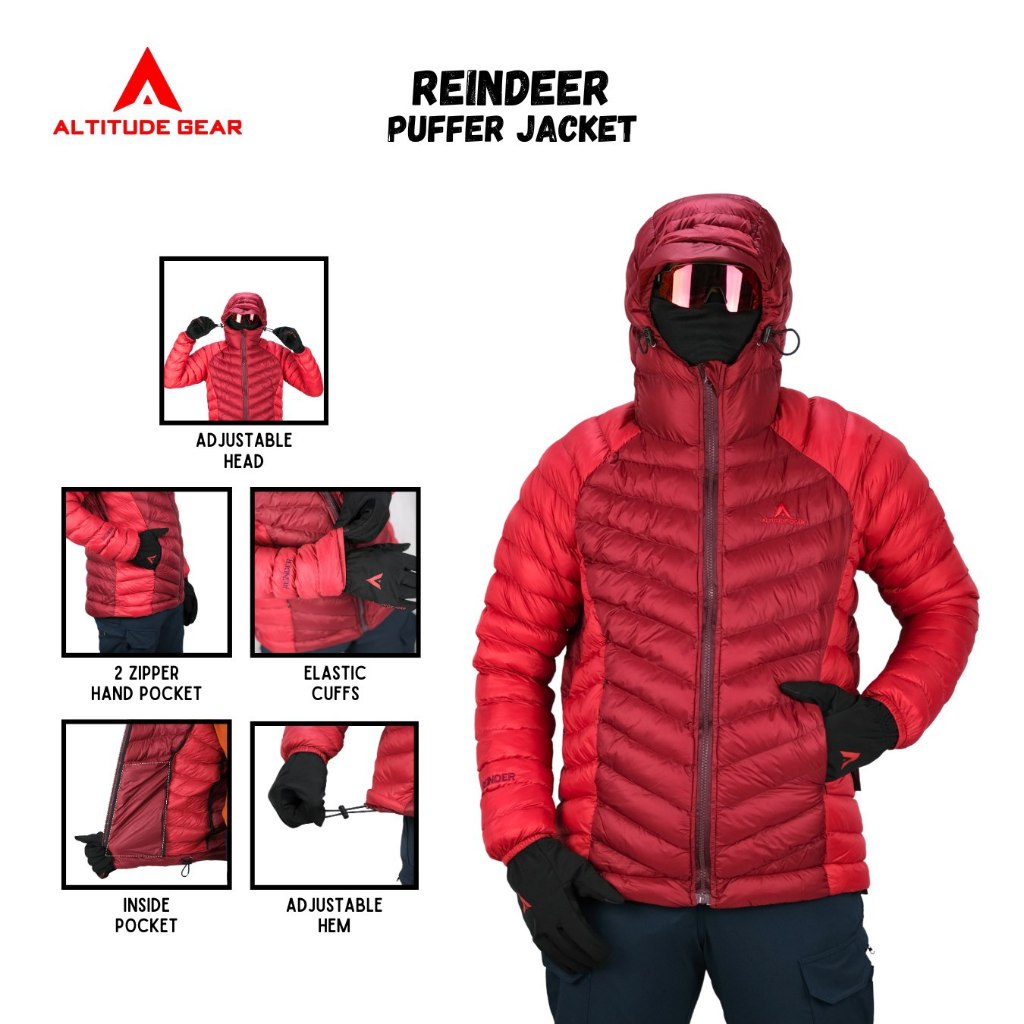 Jual Altitude Gear Reindeer Jaket Gunung Pria Wanita Gelembung Dacron ...