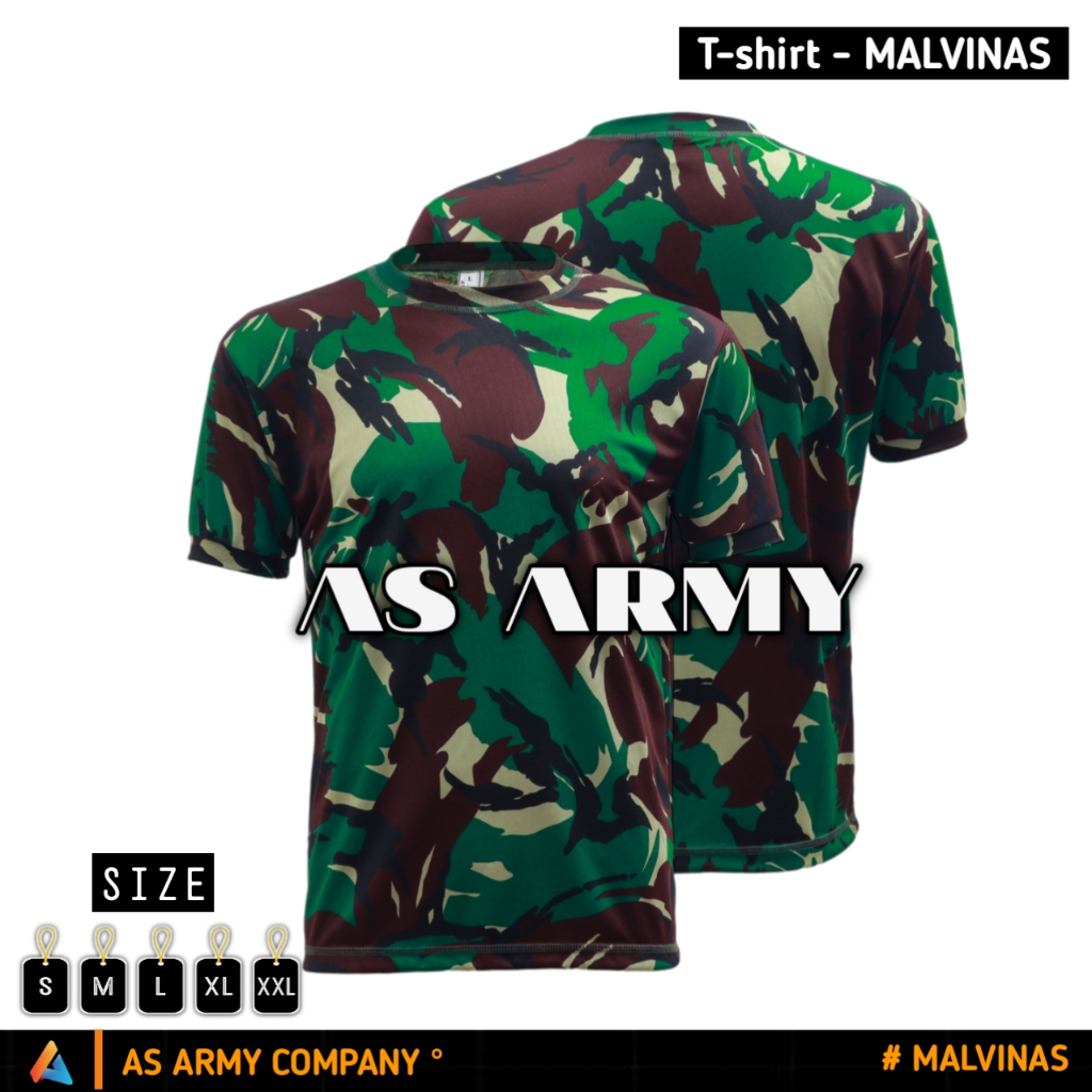 Jual KAOS LORENG DRYFIT MALVINAS TNI | Shopee Indonesia