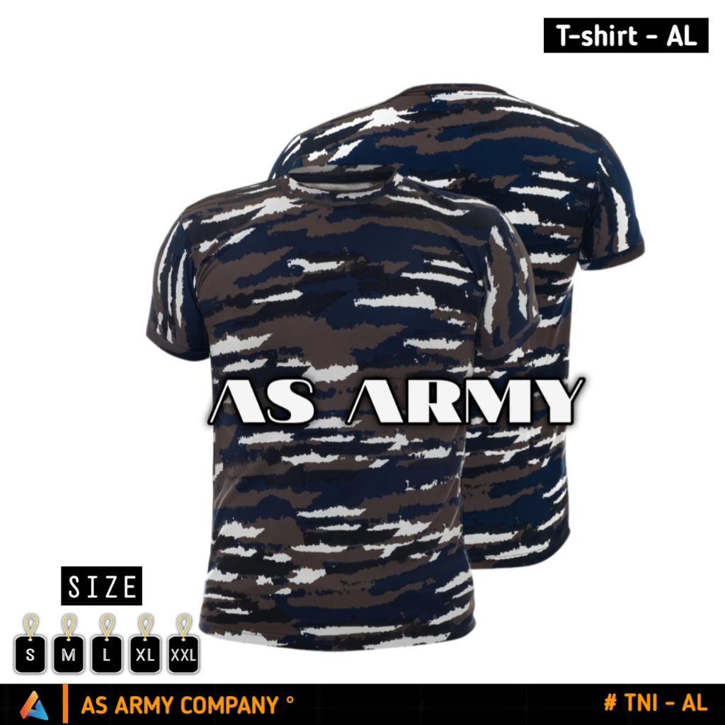 Jual BAJU LORENG KAOS TENTARA ANGAKAT LAUT KAOS LORENG DRYFIT TNI ...