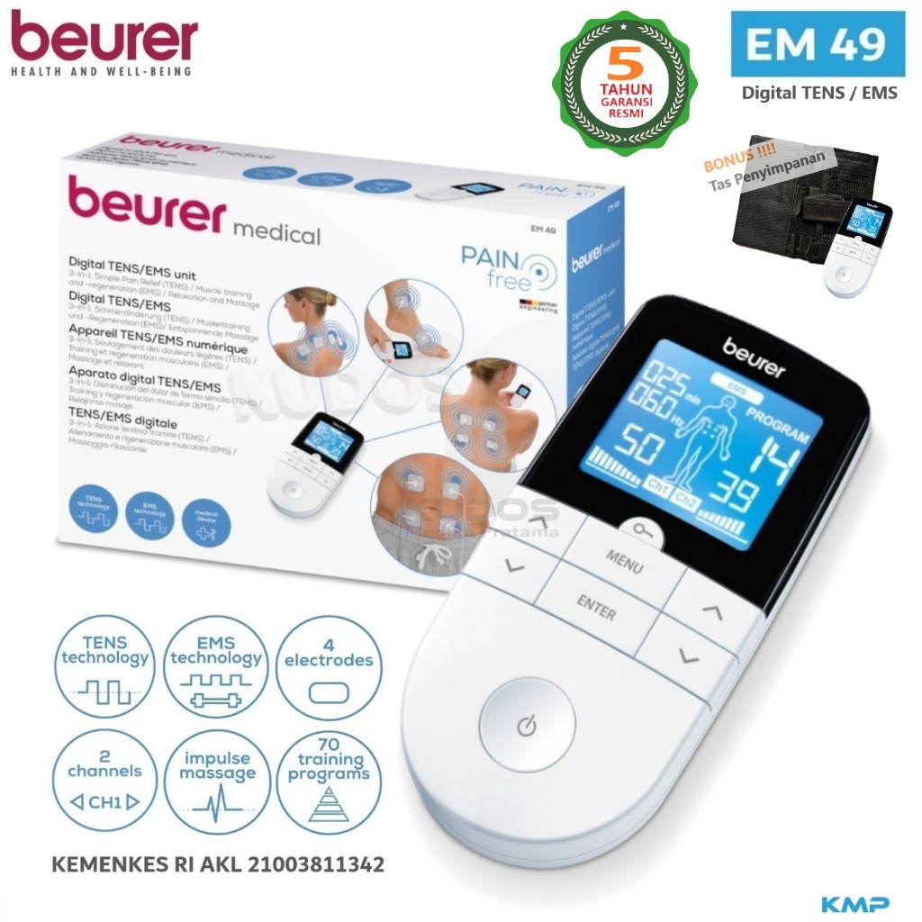 Jual beurer EM-49 - Alat Terapi TENS EMS Pijat Elektrik Digital ...