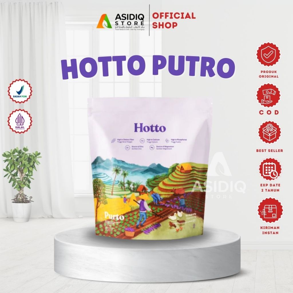 Jual Hotto Purto Multigrain 16 Sachet with Purple Potato 1 Pouch ...