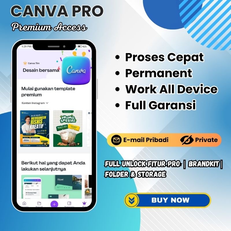 Jual CANVA PRO PREMIUM ACCES FULL | Shopee Indonesia