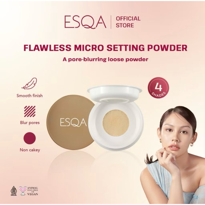 Jual ESQA FLAWLESS MICRO SETTING POWDER | Shopee Indonesia