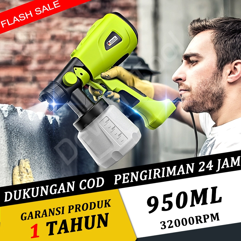 Jual DEWIN 950ML Alat Semprot Cat Electric 550Watt Spray Gun mesin cat ...