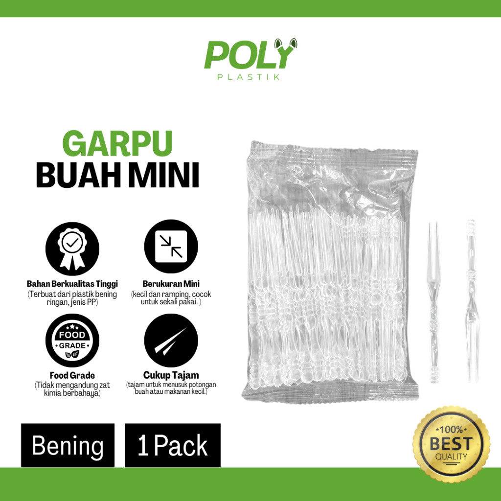 Jual Garpu Buah Mini Per Pack Isi 100Pcs | Shopee Indonesia