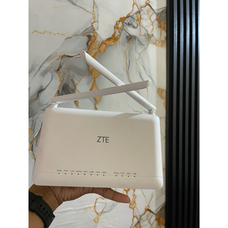 Jual Router modem ZTE port biru + Adaptor | Shopee Indonesia