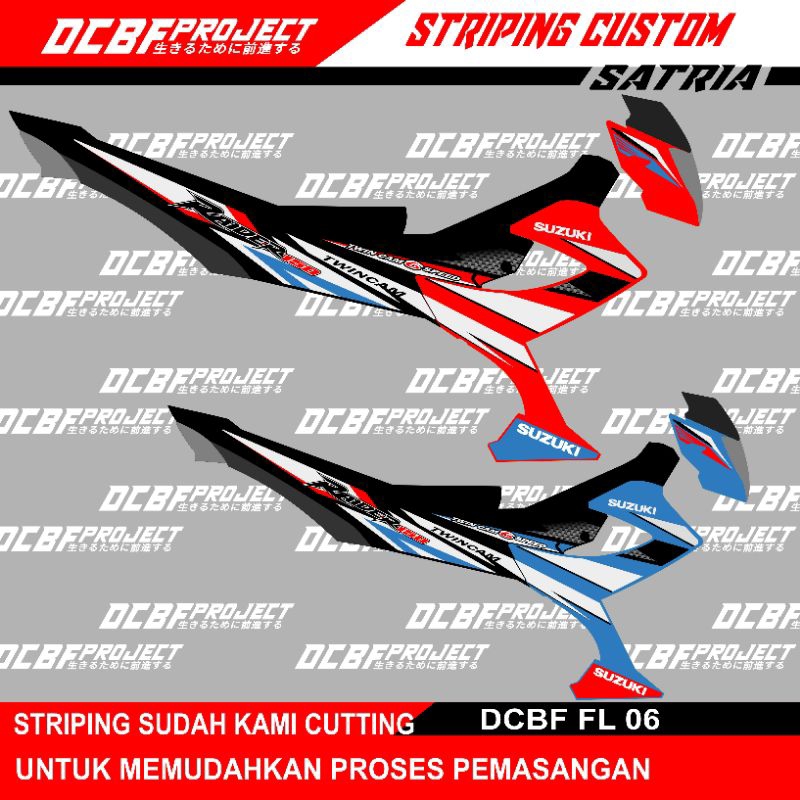 Jual STRIPING SATRIA F150 FACELIFT DESAIN CBU | Shopee Indonesia