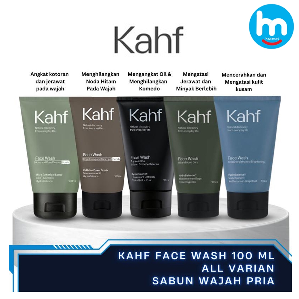 Jual Kahf Men Face Wash 100ml | Oil & Acne Control | Skin Energizing ...