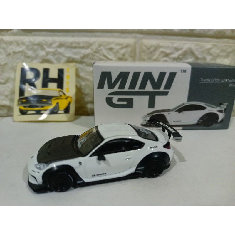 Jual Mini GT Toyota GR86 LB Nation white miniscale diecast | Shopee Indonesia