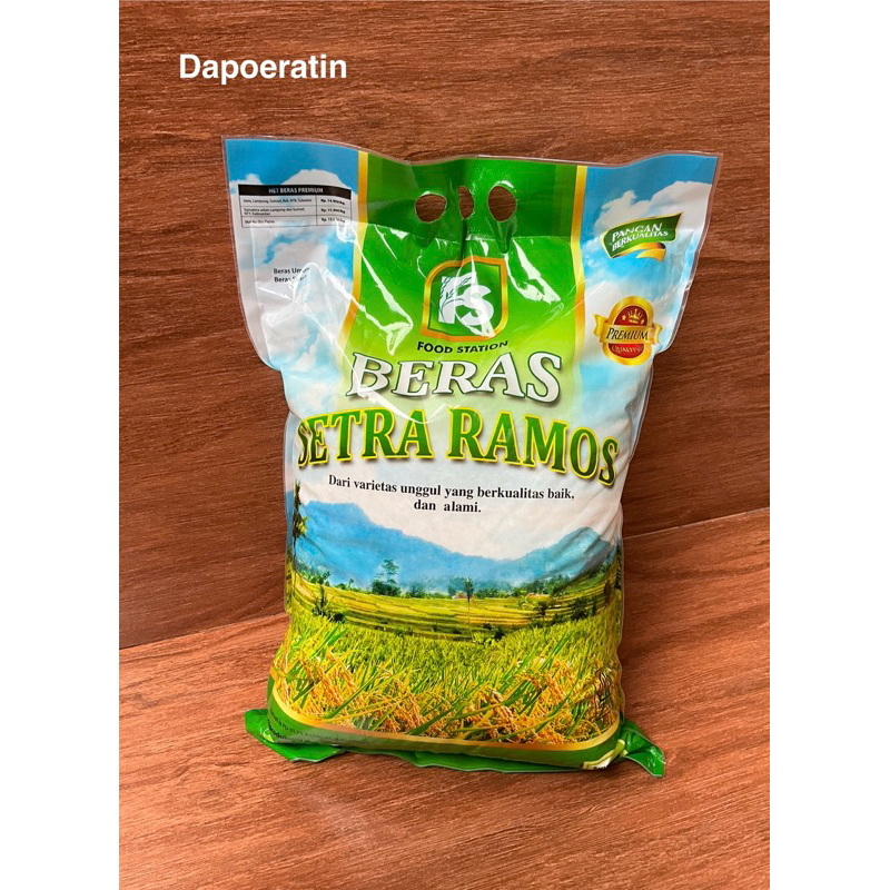 Jual Beras FS Food Station Setra Ramos / Setra Pulen 5 kg | Shopee Indonesia