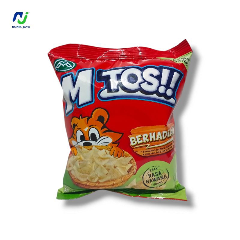 Jual ( SNACK BERHADIAH ) M TOS Snack Rasa Bawang Paket 5 Pcs@30g ...