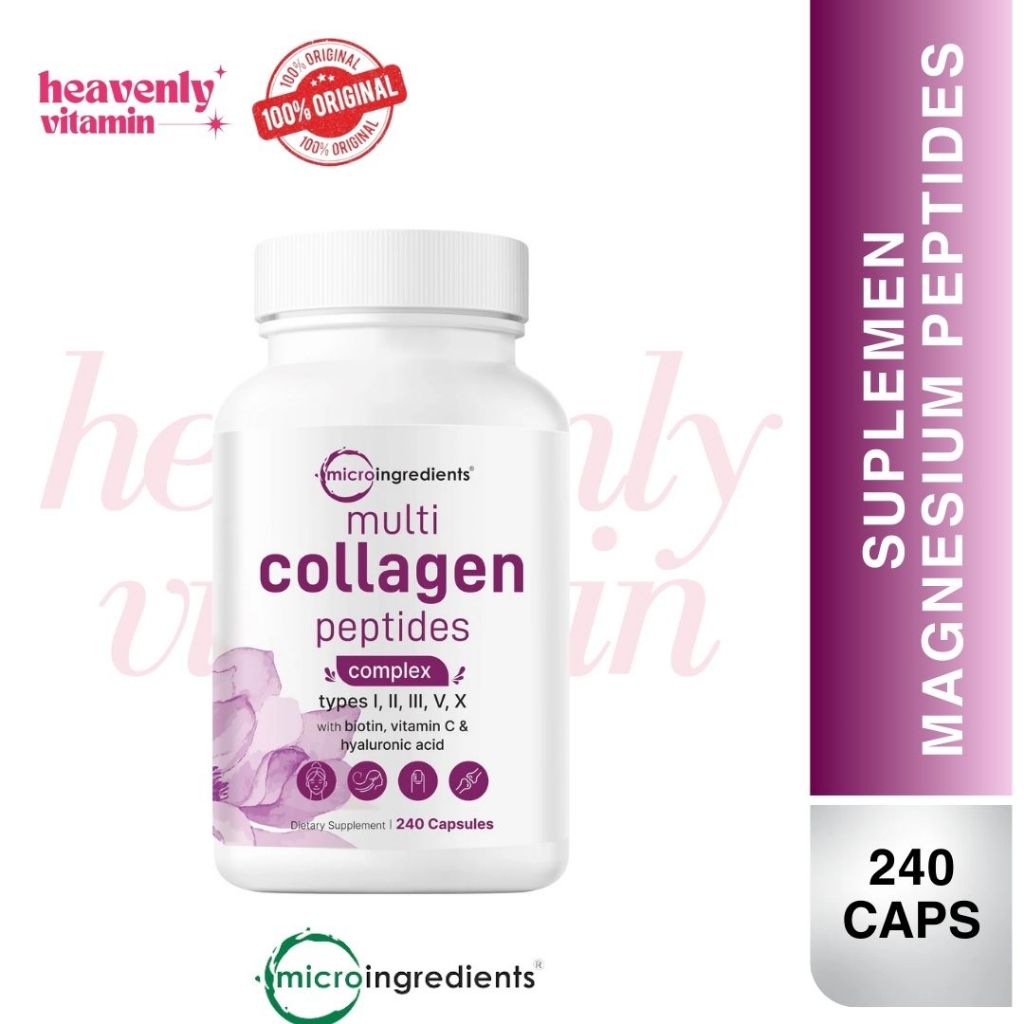 Jual Micro Ingredients Multi Collagen Peptides Complex - 240 Capsules ...