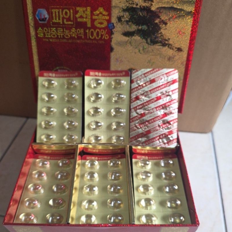 Jual Red Pine / pinus merah made in korea 1strip isi 10kapsup | Shopee ...
