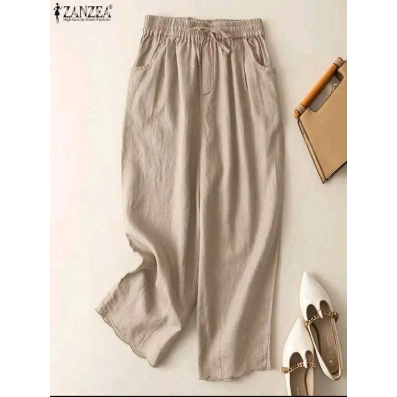Jual celana kulot highwish/CELANA KULOT WANITA RAMI LINEN PREMIUM ...
