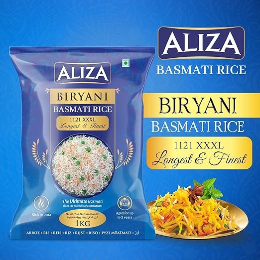 Jual Beras Aliza Biryani Basmati 1kg - Beras Premium untuk Nasi Biryani ...