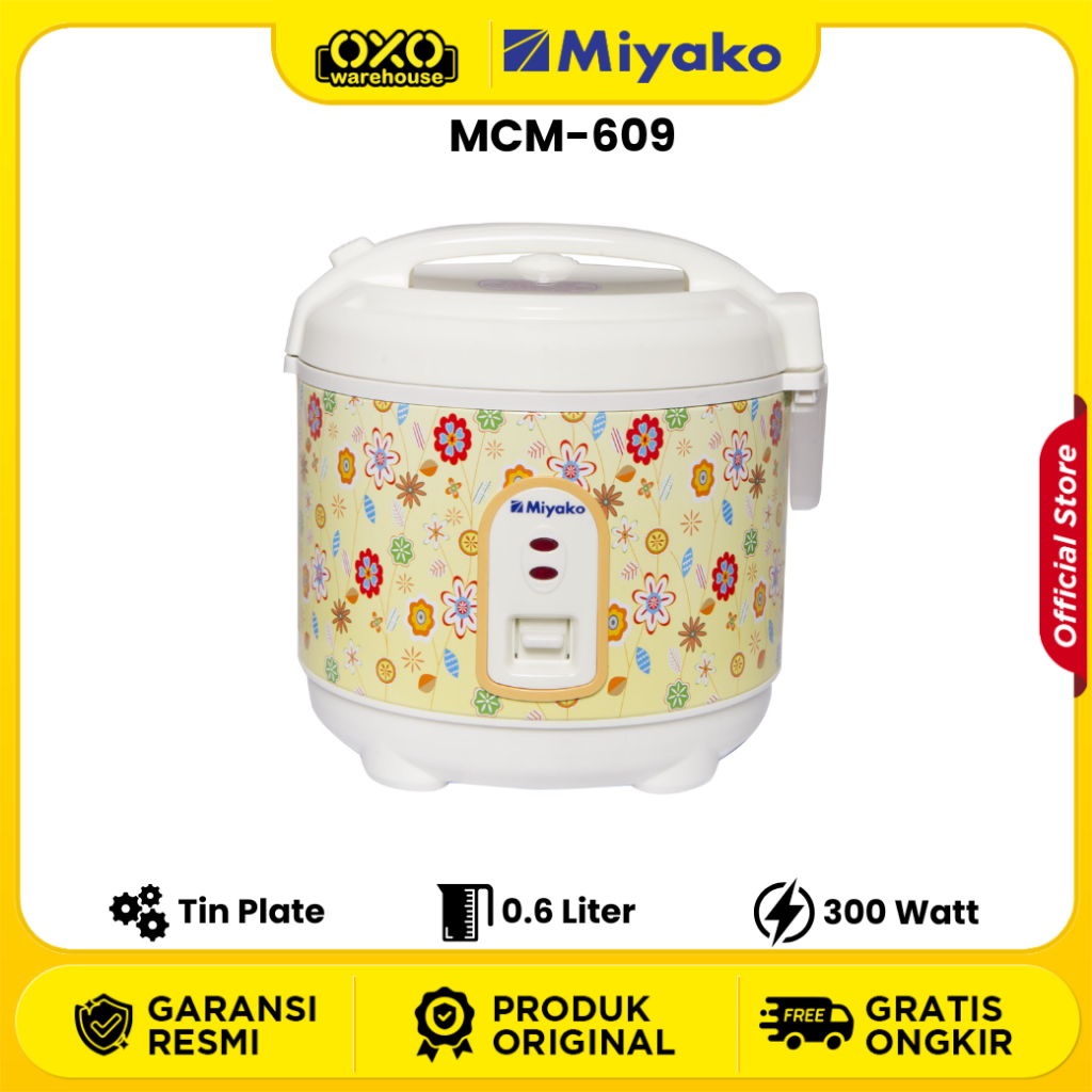 Jual Miyako Rice Cooker MCM-609 Mejikom Penanak Nasi Anti Lengket Low ...