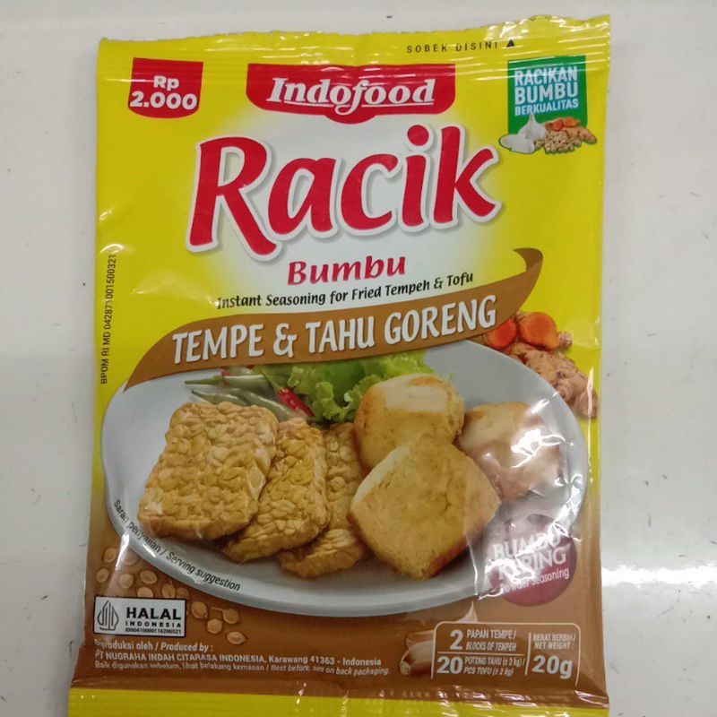 Jual Indofood Racik Bumbu Tempe&Tahu Goreng 20gr | Shopee Indonesia