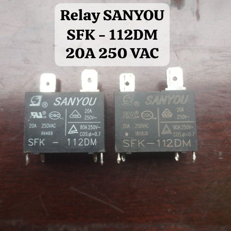 Jual Relay SANYOU SFK-112DM 20A 250 VAC | Shopee Indonesia