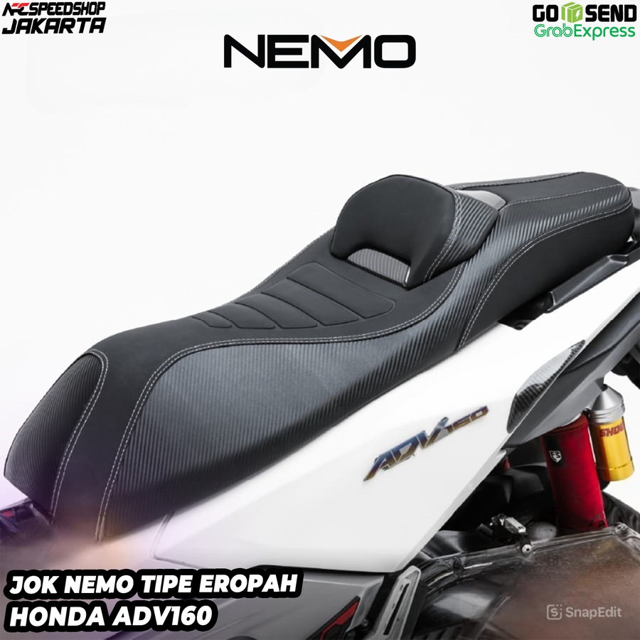 Jual Jok Seat NEMO Honda ADV ADV160 ADV 160 Model Eropah Nemo Sarung ...