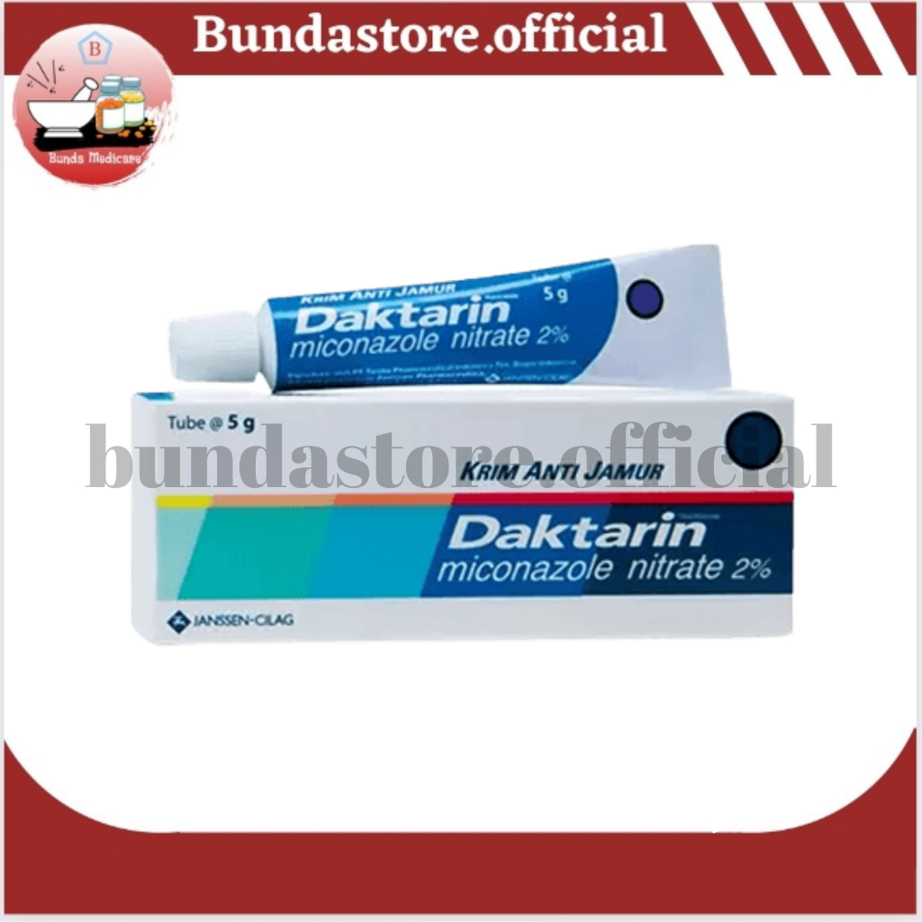 Jual Daktarin Cream 5g untuk infeksi jamur, panu, kutu air, kurap ...