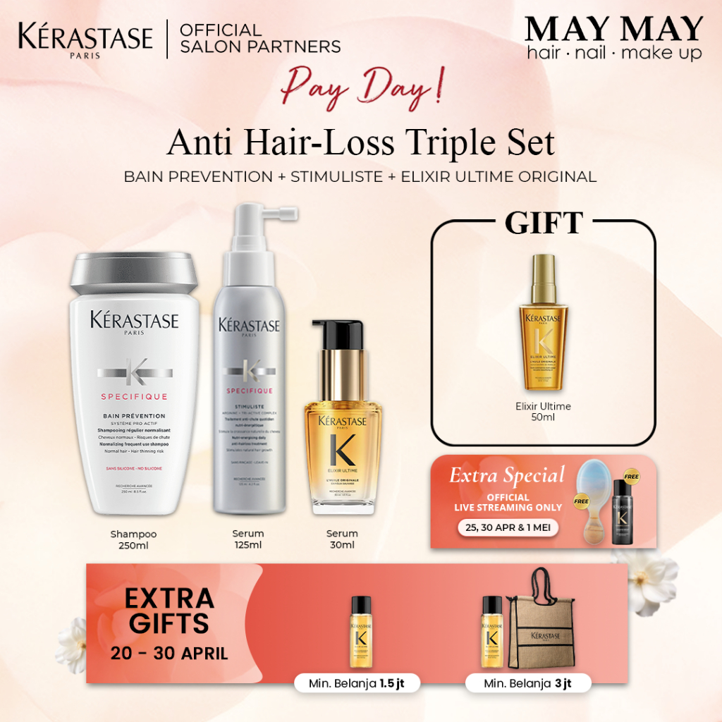 Jual Kerastase Anti Hair Loss Triple Care - Rambut Rontok | Shopee ...