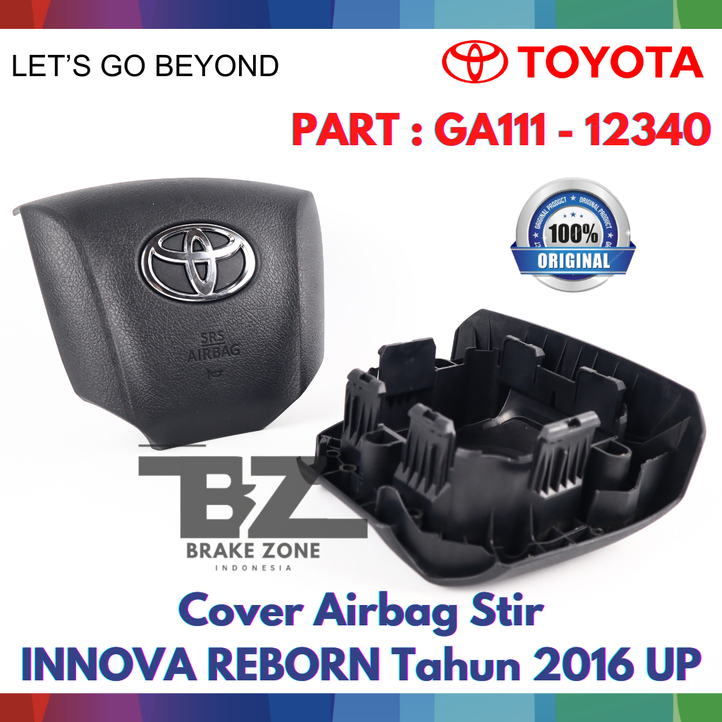 Jual TOYOTA Cover Airbag Stir Innova Reborn Original Genuine Parts GA111 - 12340 | Shopee Indonesia
