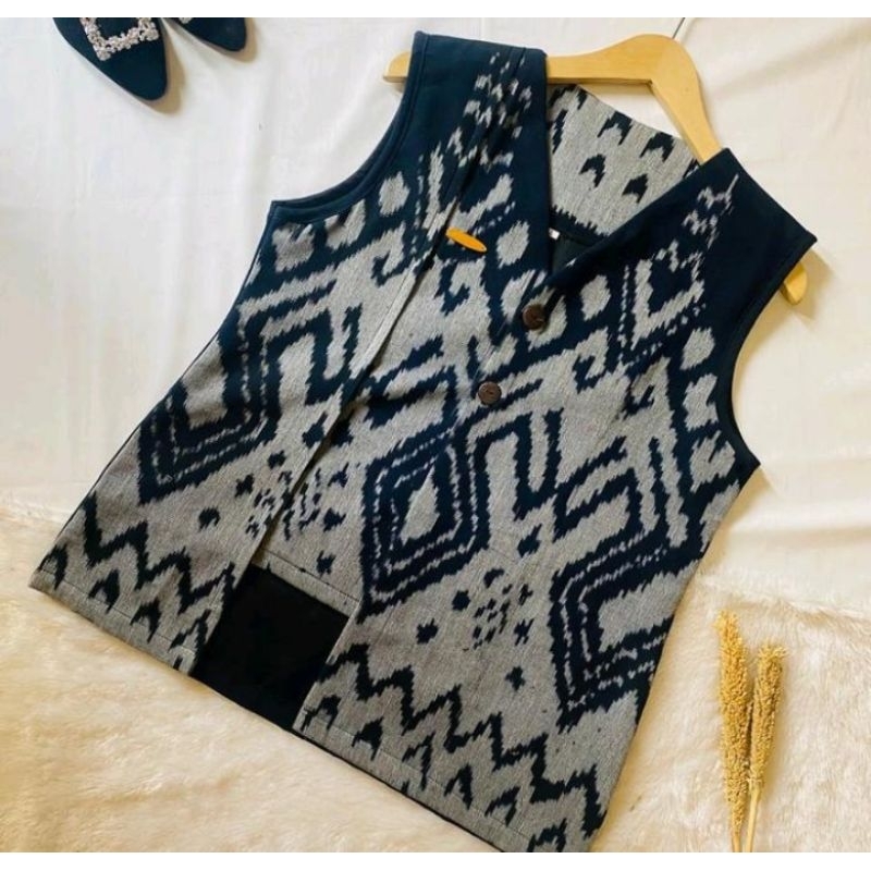 Jual VEST TENUN DEWASA - ROMPI TENUN ETNIK | Shopee Indonesia