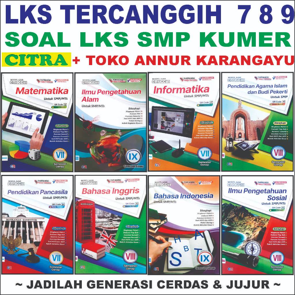 Jual Cizac Buku Lks Smp Kelas 7 8 9 Soal Ulangan Kurikulum Merdeka Modul Ajar TER CANGGIH CITRA ...