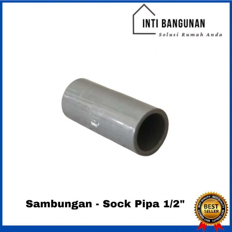 Jual Sock Pipa 1/2" 1/2 Inch Sambungan Pipa Air PDAM Ledeng Lurus ...