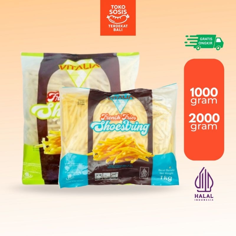 Jual Vitalia Kentang Goreng Shoestring | 1kg 2kg | French Fries | Shopee Indonesia