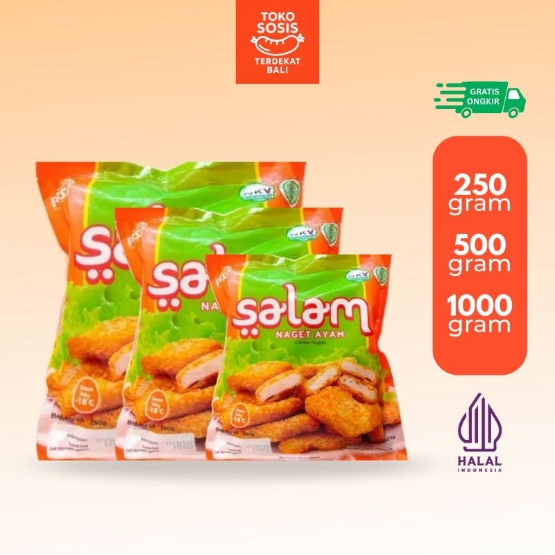 Jual Salam Chicken Nugget | 250gr 500gr 1kg | Naget Ayam | Shopee Indonesia