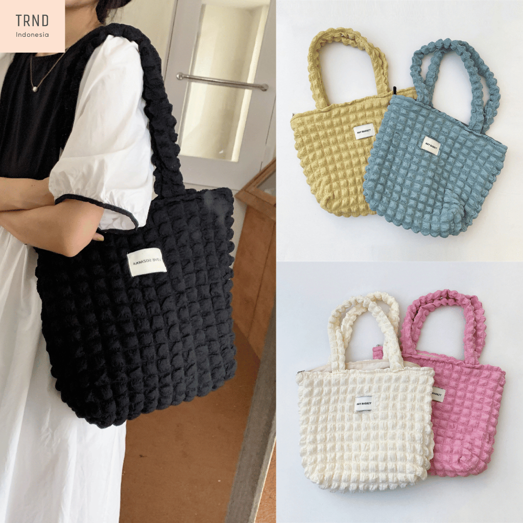 Jual Sozakka Puffy Bag - Tote Bag Puffy Selempang Wanita Tote Bag ...