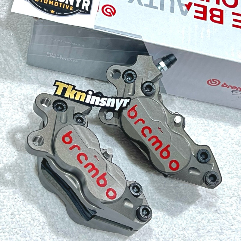 Jual Kaliper Brembo 4 Piston Kiri Billet Grade A100 Thailand Universal | Shopee Indonesia