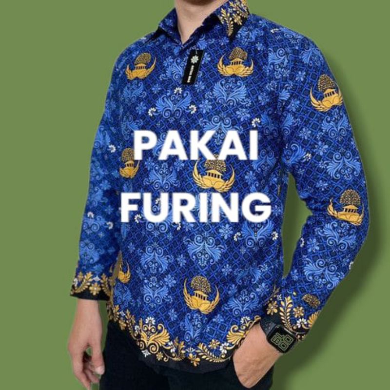 Jual SERAGAM KORPRI terbaru kerah daun kaki full furing//baju PDH terbaru kerah Tumpal hitam ...