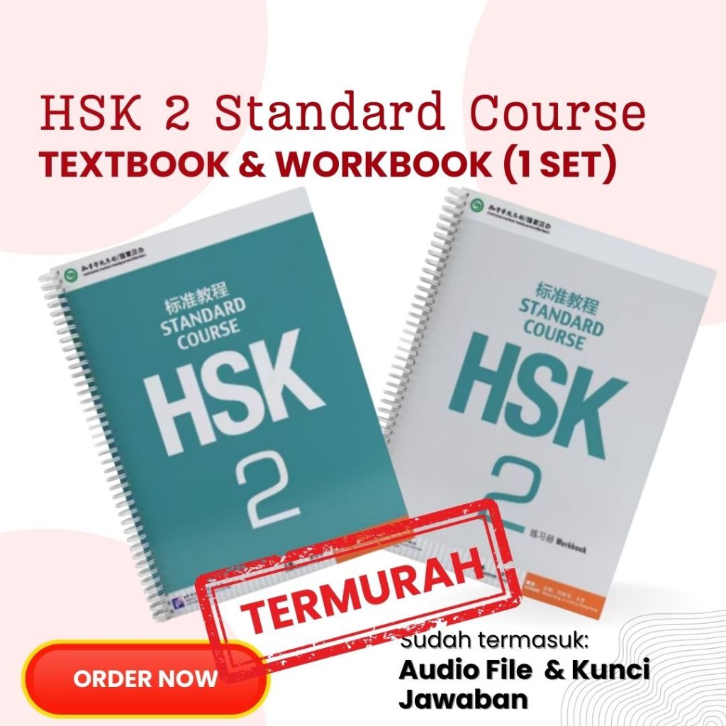 Jual Buku HSK 2 Standard Course Textbook dan Workbook | paket 1 set | Shopee Indonesia
