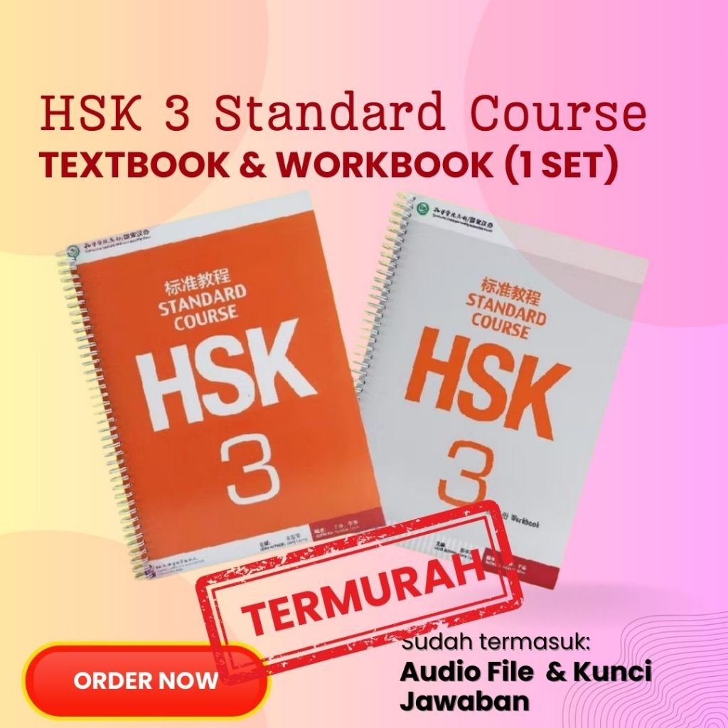 Jual Buku HSK 3 Standard Course Textbook dan Workbook | Paket 1 set ...