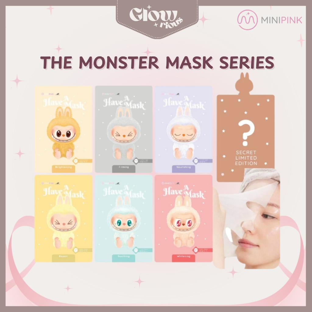 Jual GR BPOM MINIPINK The Monster Mask Series Sheet Mask Facial Sheet ...