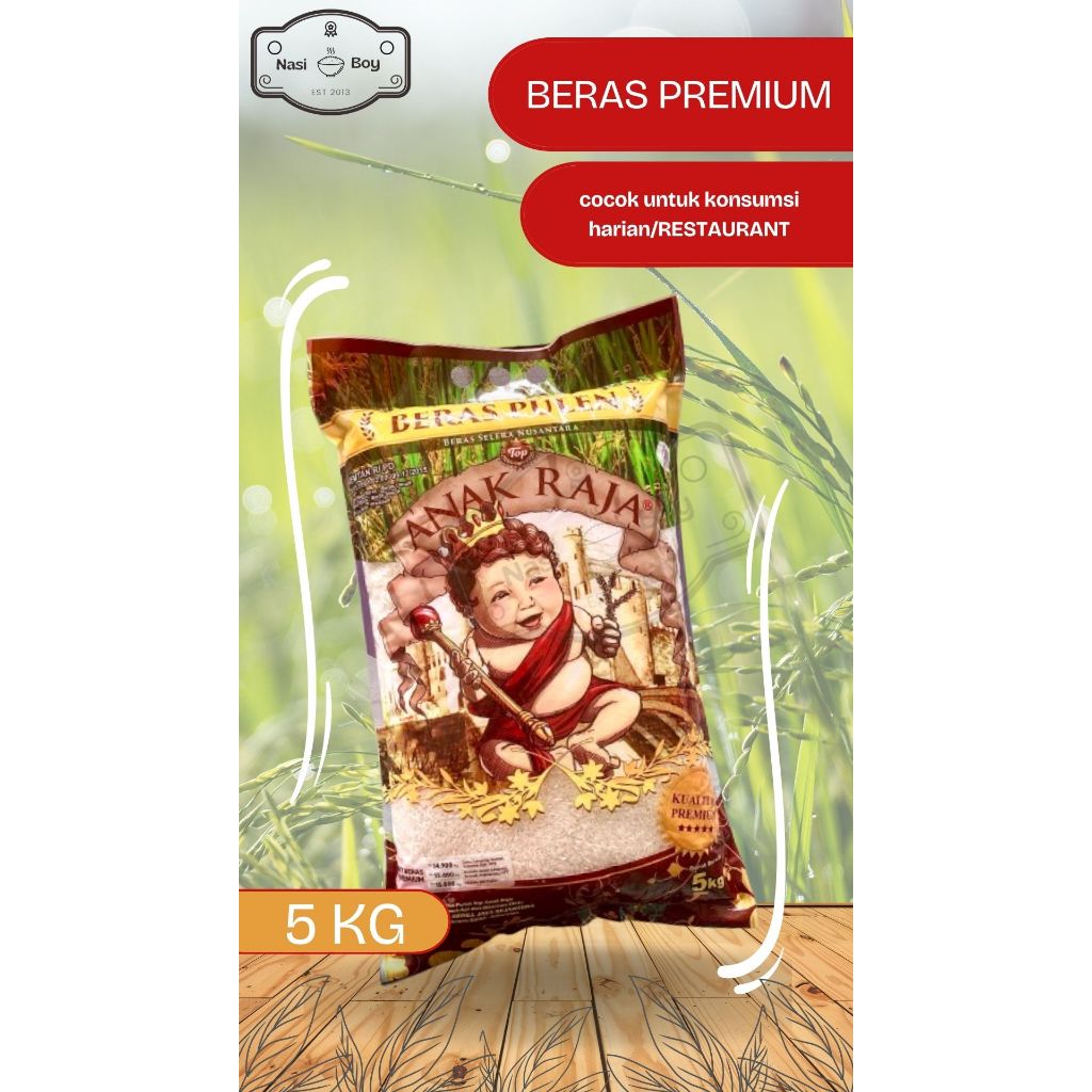 Jual Beras ANAK RAJA 5KG PULEN ENAK | Shopee Indonesia