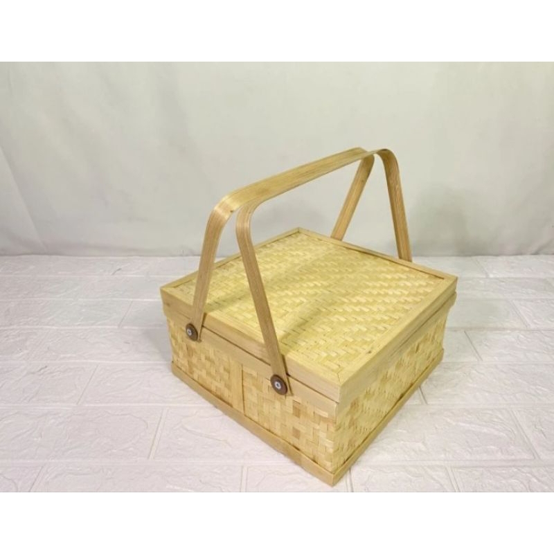 Jual BOX BAMBU | RANTANG BAMBU | KOTAK ANYAMAN | HAMPERS BAMBU | Shopee Indonesia