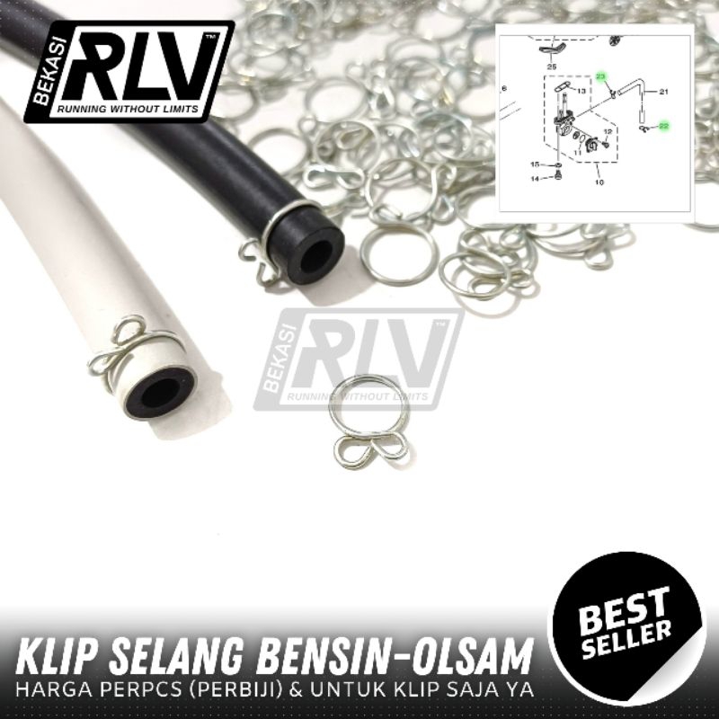 Jual KLIP CLIP SELANG BENSIN RX KING | KLEM SELANG POMPA OLI PEMBUANGAN ...